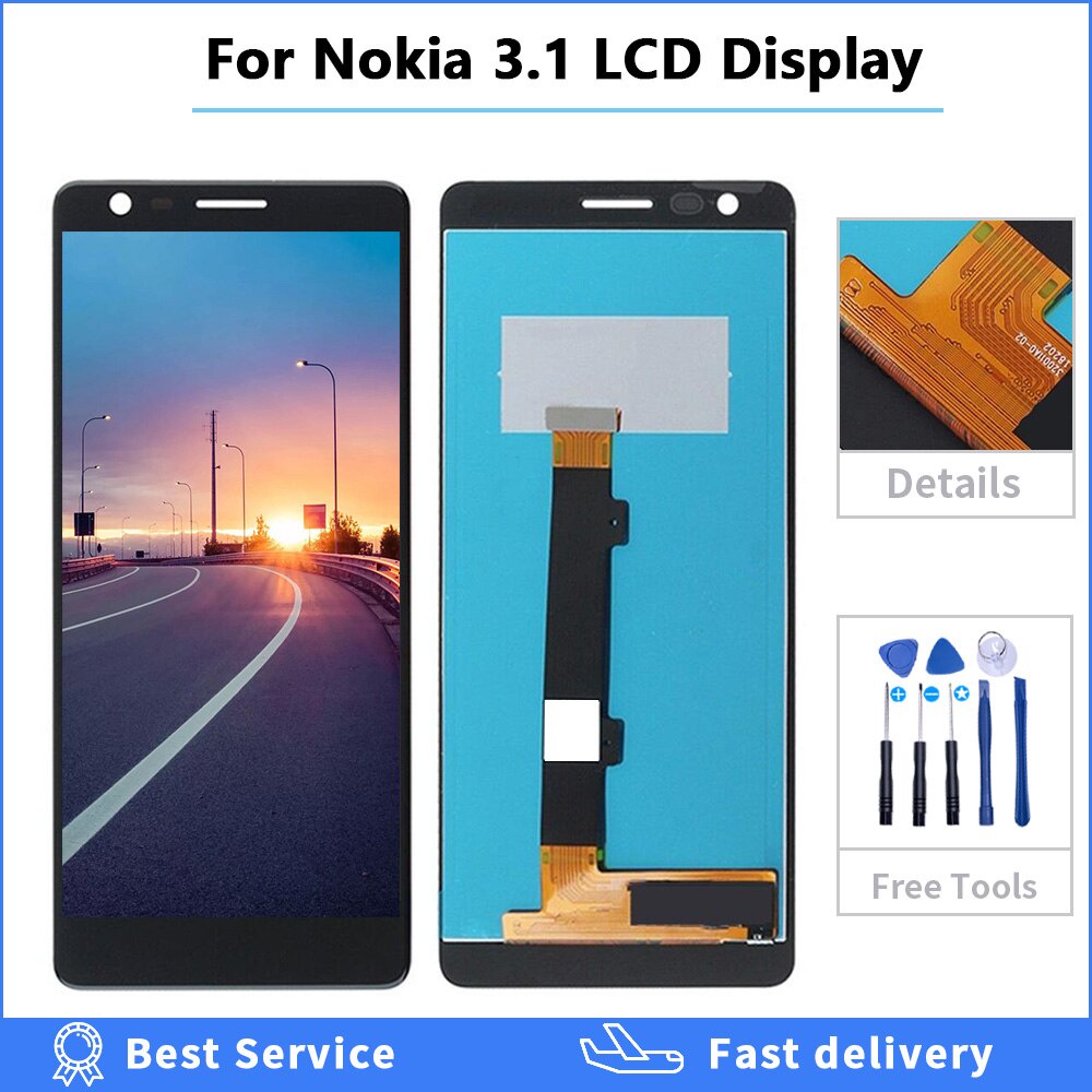 5.2" For Nokia 3.1 LCD Screen Display Touch Screen Digitizer Assembly ...