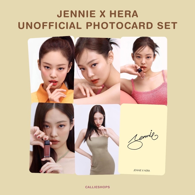 [SET] Jennie Blackpink x Hera Photocard (Unofficial) | Shopee Malaysia