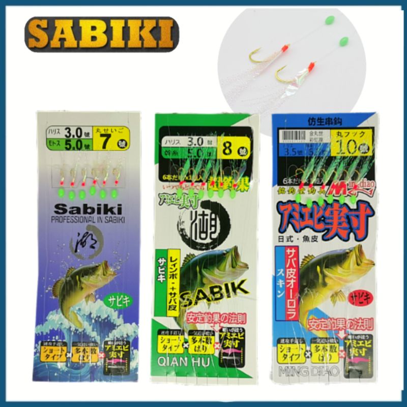Sabiki Apollo Hook Live Bait fishing mata cari umpan hidup/selar ...