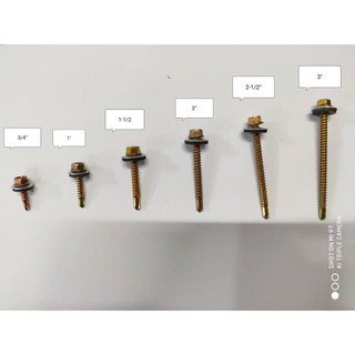 [10PCS] [MK-DS] SELF DRILLING SCREW ROOFING SKRU ATAP BUMBUNG STEEL ...