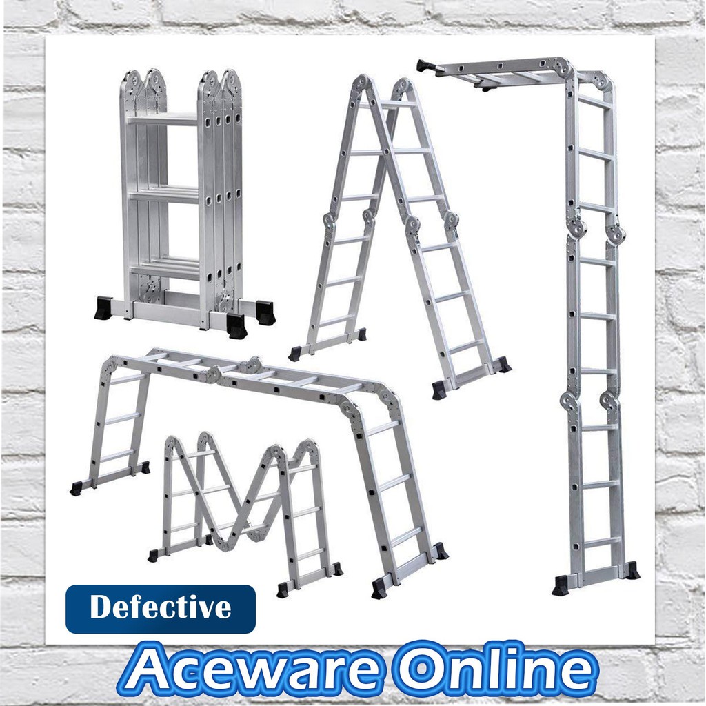 DEFECTIVE M37 12 STEP MULTIPURPOSE ALUMINIUM LADDER (Tangga Aluminium ...