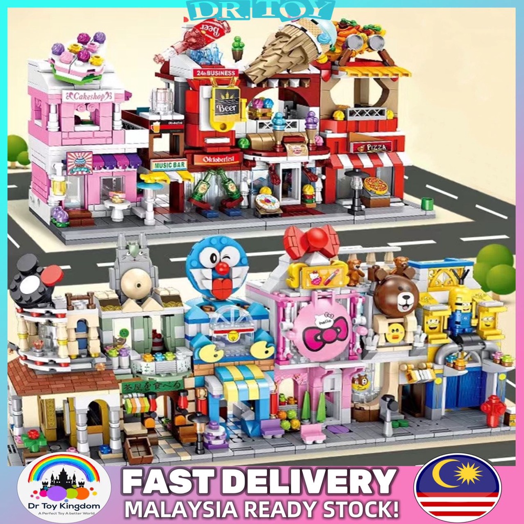 Dr Toy 🌈 The Mini Street View 3D Model Bricks House Shop Compatible ...