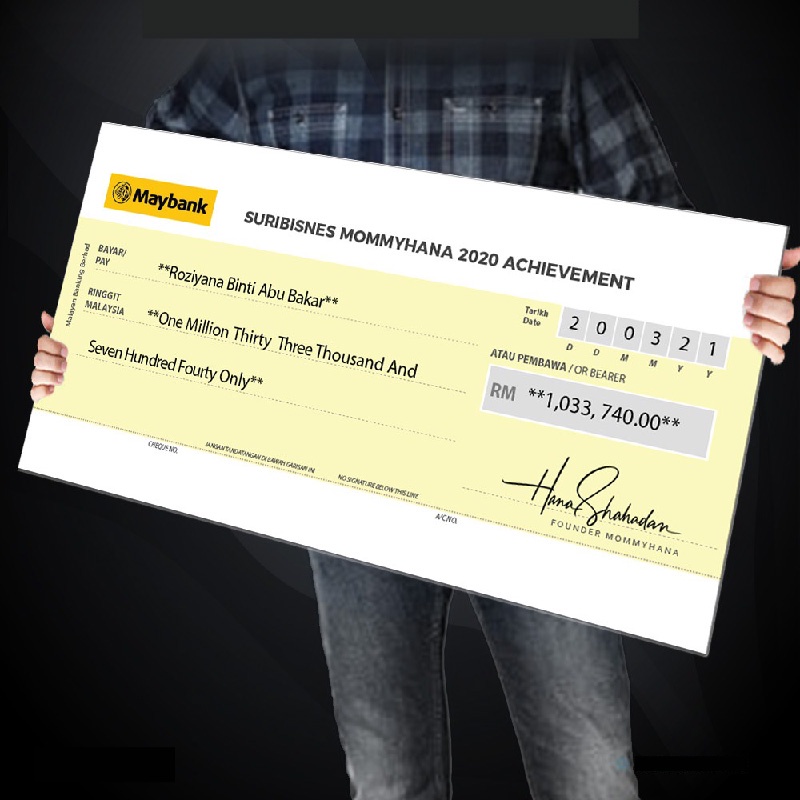 Big Size Mock Cek / Replika Cek | 模型支票 | 大型 / Big Size | Shopee Malaysia