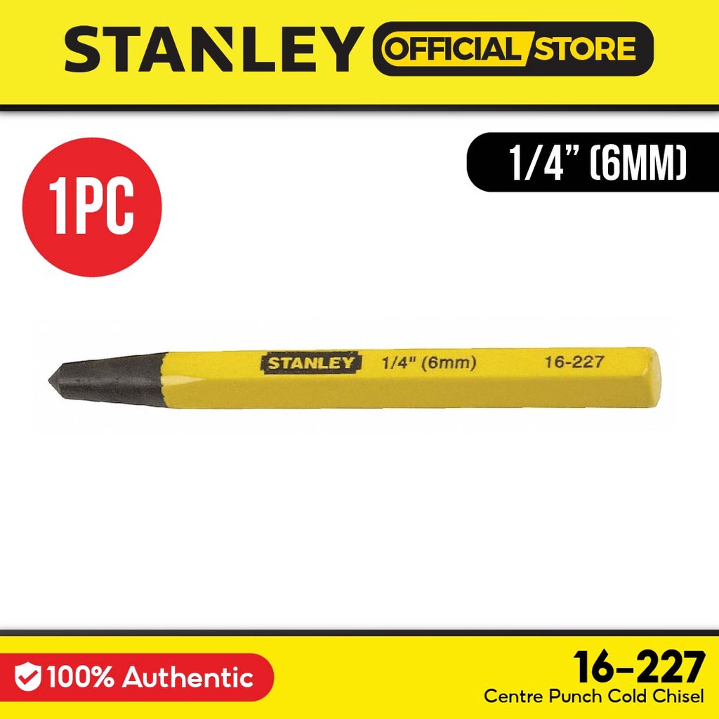 STANLEY 16227 Center Punch (1/4" x 4") 16-227 | Shopee Malaysia
