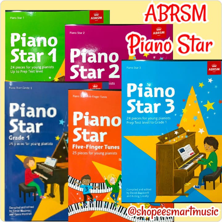 ABRSM Piano Star 1/ Piano Star 2/ Piano Star 3/ Piano Star Grade 1 ...