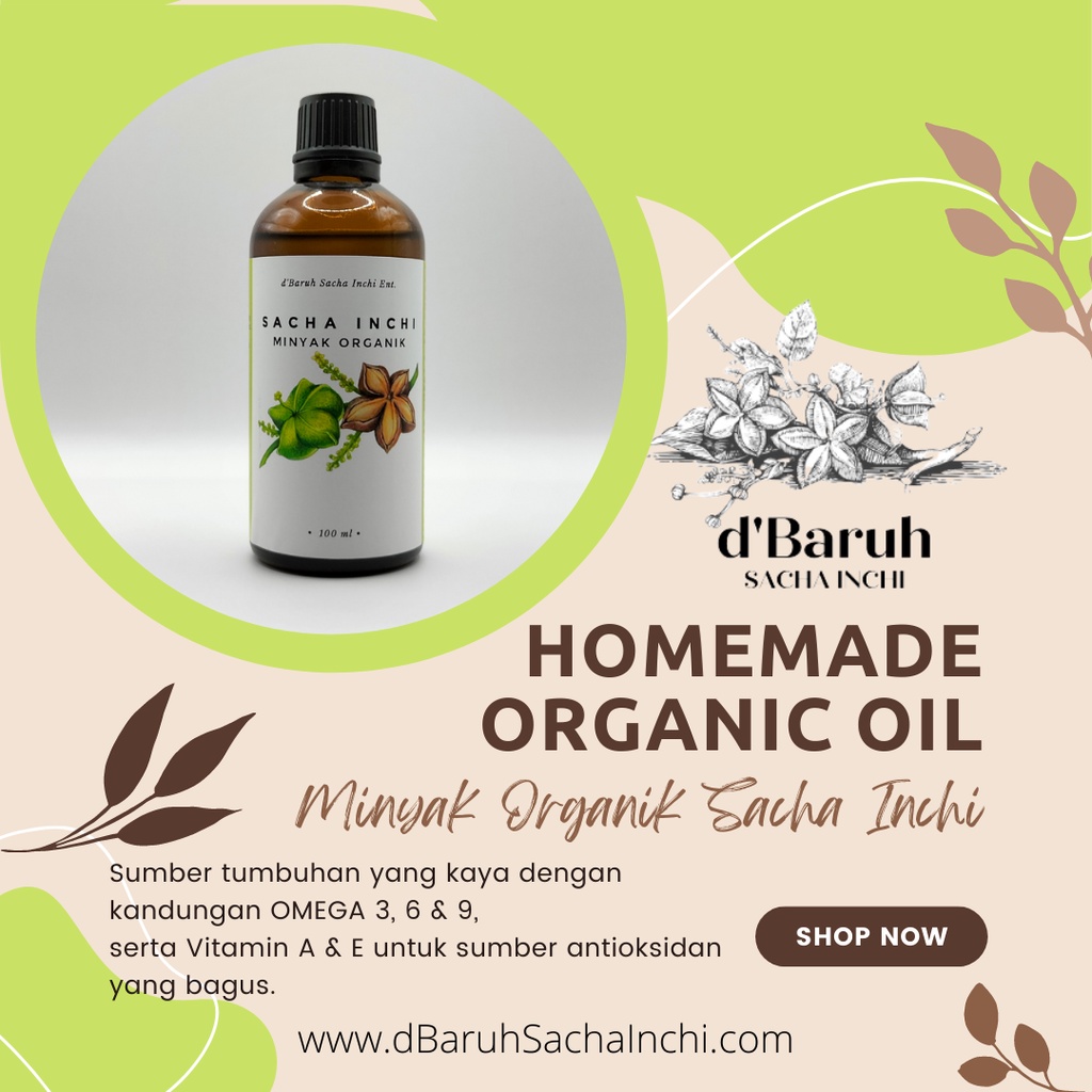 Pati Minyak Sacha Inchi | Pure Sacha Inchi Oil | Shopee Malaysia