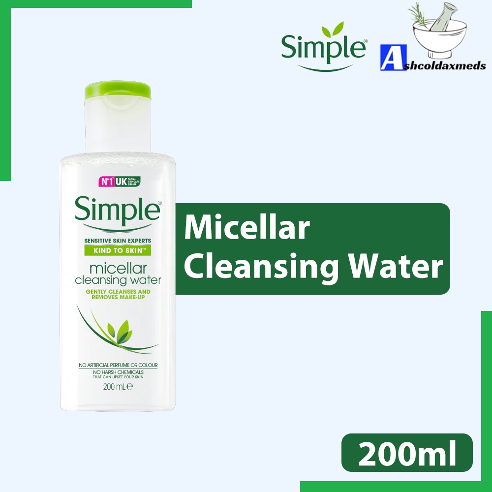 SIMPLE Micellar Cleansing Water 200ml EXP05/2025 | Shopee Malaysia