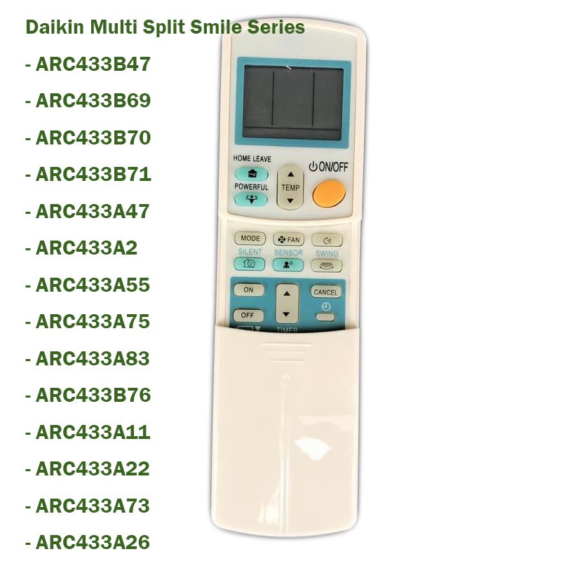 New AC DAIKIN Aircon Remote Control ARC433B47 ARC433B69 ARC433B70 ...