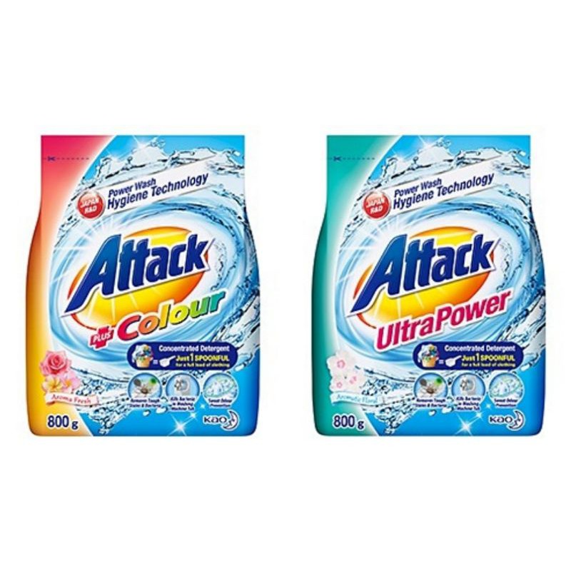 ATTACK Detergent Powder 800g | Shopee Malaysia