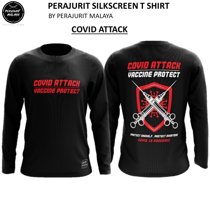 Perajurit Malaya Baju frontliner microfiber t shirt frontliner covid ...
