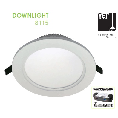 YETPlus Lampu LED Downlight YET8114 Round / YET8115 Square 12w & 18w ...