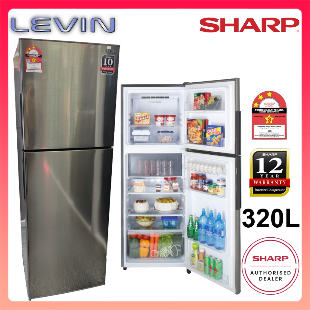 Sharp 280/320L Refridgerator Peti Sejuk Refrigerator | Shopee Malaysia
