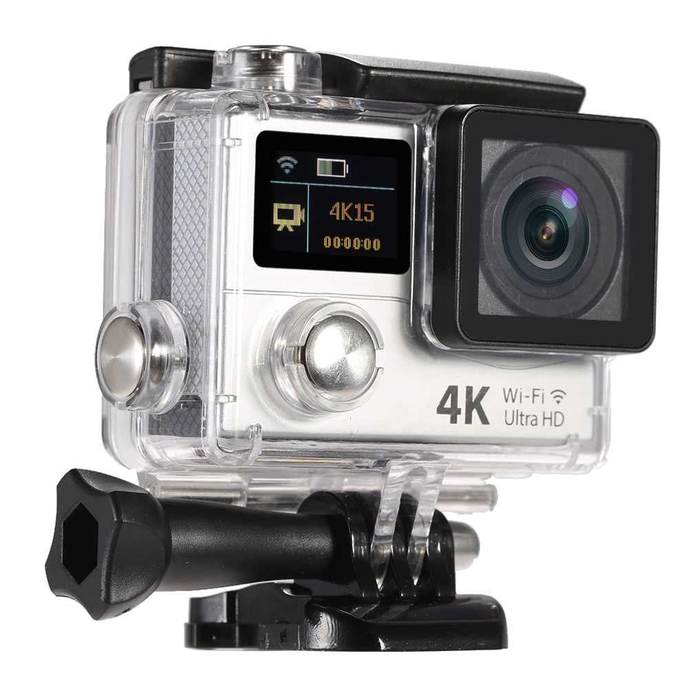 Waterproof 2 Inch Dual Screen LCD Ultra HD Wifi Sports Action 4K Camera ...