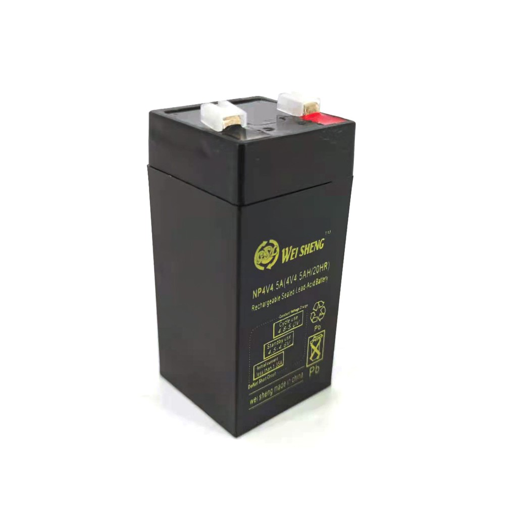 Wei Sheng / LONG 4V 4.5Ah Rechargeable Sealed Lead Acid Battery ...