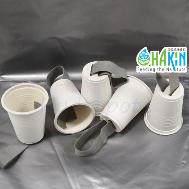 5pcs Hydroponic Cup Pot (eco) with Felt - 5 pot Hidroponik dgn Flanel ...