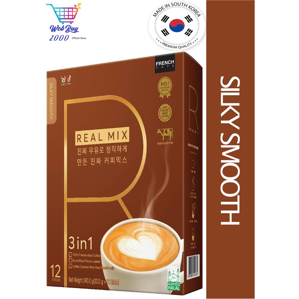 FRENCH CAFE REAL MIX SILKY SMOOTH 3IN1 BOX (COFFEE / KOPI) (咖啡 ...
