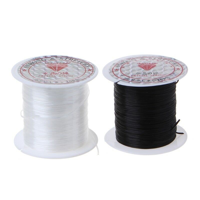 Elastic Clear Beading Thread (0,8mm) Stretch Polyester String for ...