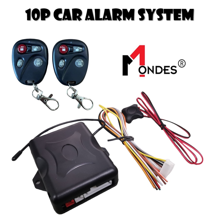 Universal Car Security Alarm System (10 PIN) | Shopee Malaysia