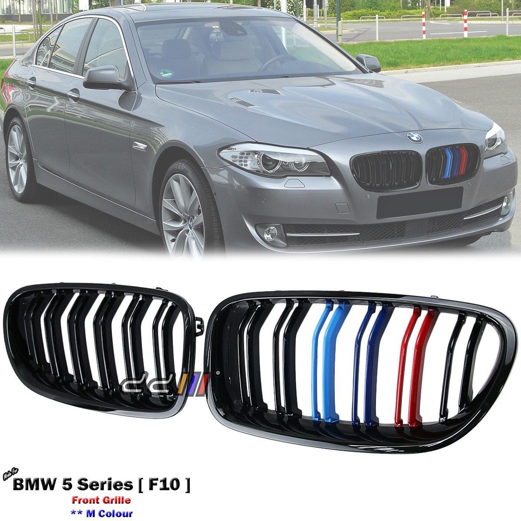 BMW 3 Series / 5 Series Front Grille M color 1 Pair Double Slat Line ...