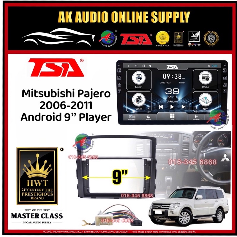 T5 DSP CarPlay TSA Mitsubishi Pajero 2006 - 2011 Android 9'' inch Car ...