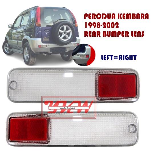 PERODUA KEMBARA 1998-2002 Rear Bumper Lamp Light LENS COVER Lampu ...