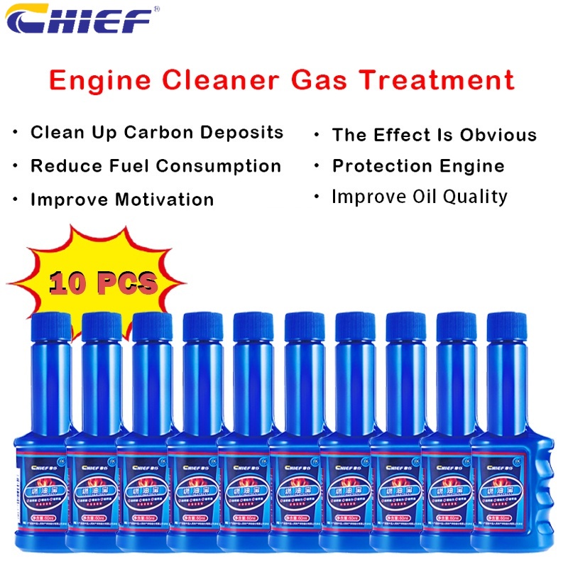 Chief Fuel Treasure Gasoline (10 Bottles) Car Carbon Removal Cleaner ...