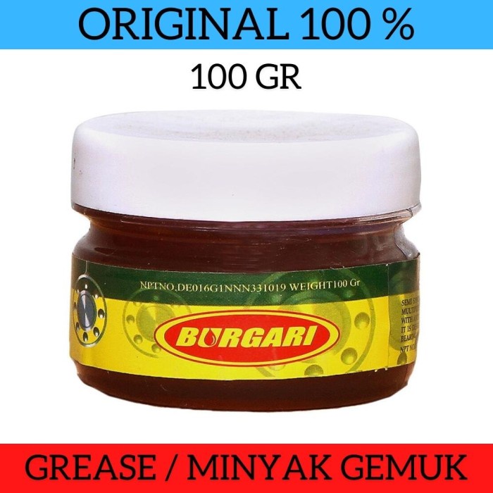 Burgari Hi-Temp 400 Lithium Grease CVT Motor Fat Oil Contents 100Gr ...