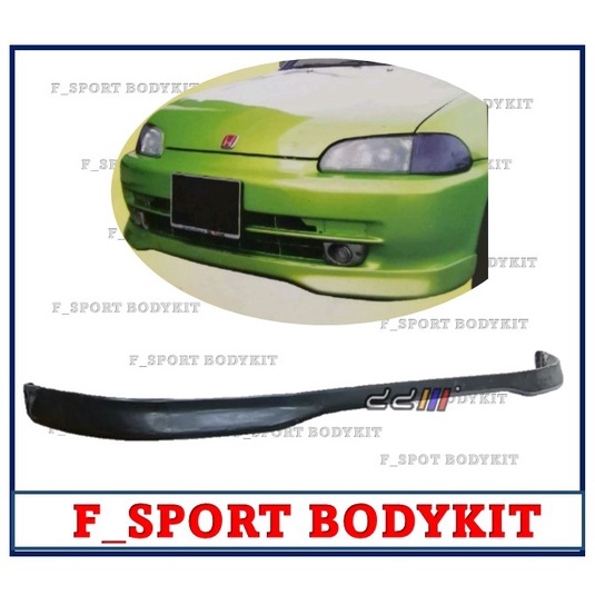 HONDA CIVIC 1992 SR4 EG6 EG9 4DOOR 4DR OEM TYPE R PU FRONT SKIRT BUMPER ...