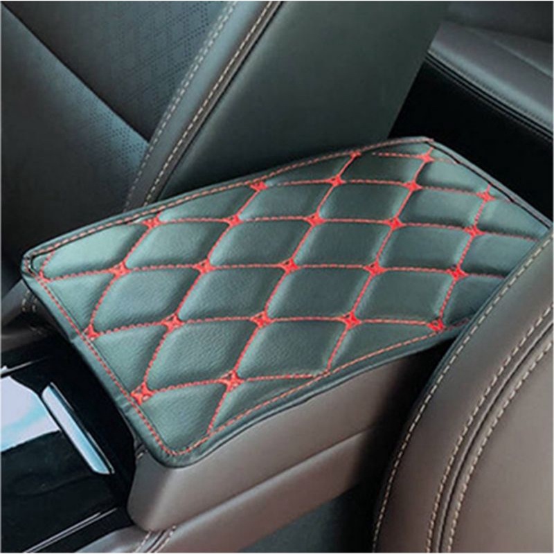 Universal Car Armrest Pad Cover Auto Center Console Box PU Leather ...