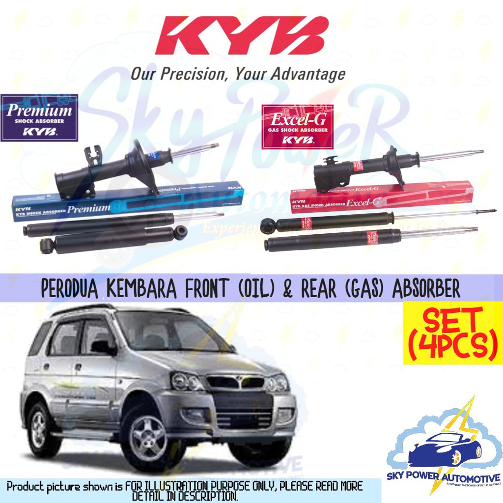 PERODUA KEMBARA DVVT KAYABA (KYB) PREMIUM OIL SHOCK (FRONT 2PCS ...