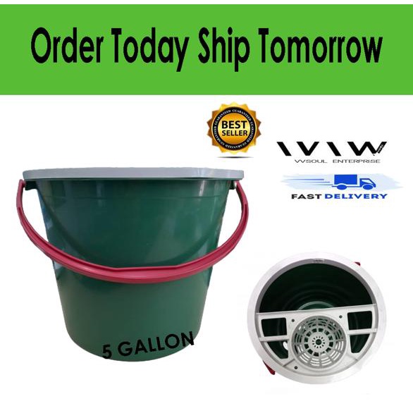 Ready Stock/ 5 Gallon BIGSALES Mop Bucket Mop Pail / Bekas Plastik ...
