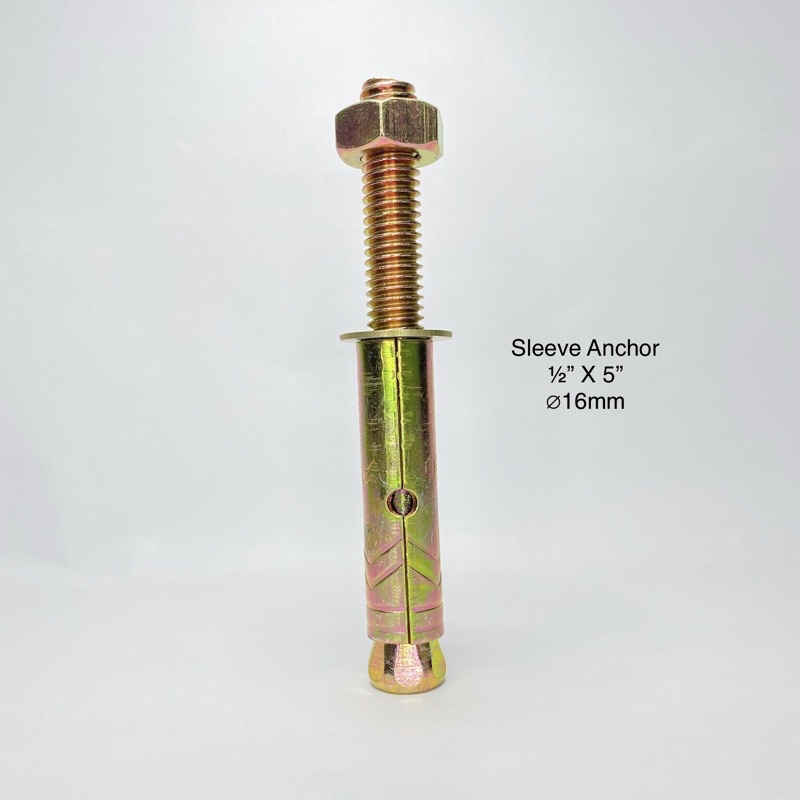 Sleeve Anchor/ Metal Wall Plug 5/16”, ⅜”, ½”, ⅝”/ 10mm,12mm,16mm ...
