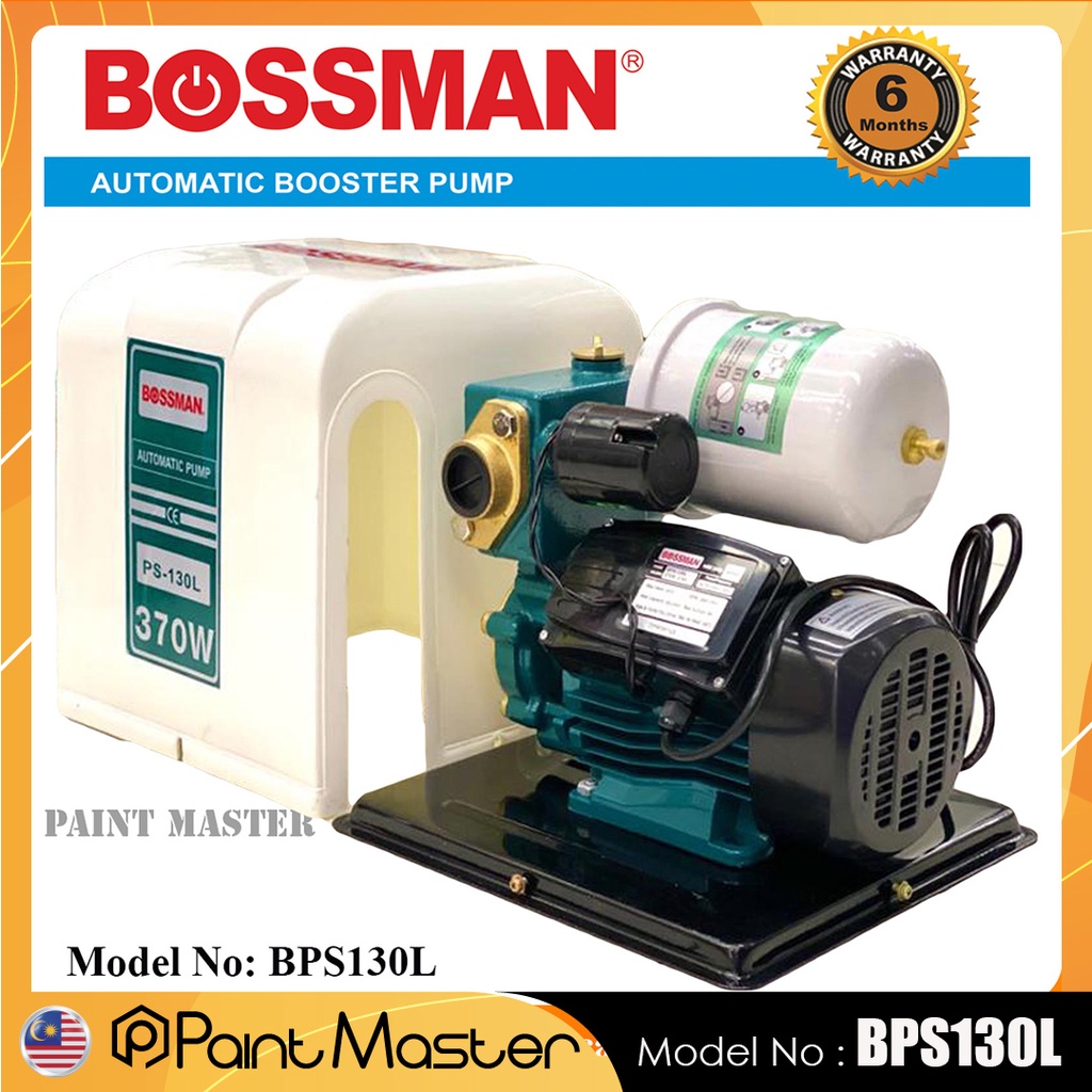 BOSSMAN AUTO BOOSTER PUMP 0.5HP BPS130L | Shopee Malaysia