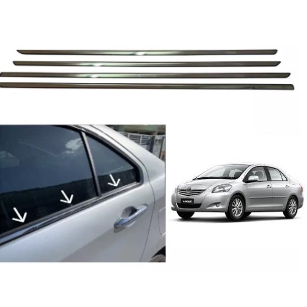 Toyota Vios 2008 Door Window Trim Panel Door Moulding Chrome Cover ...
