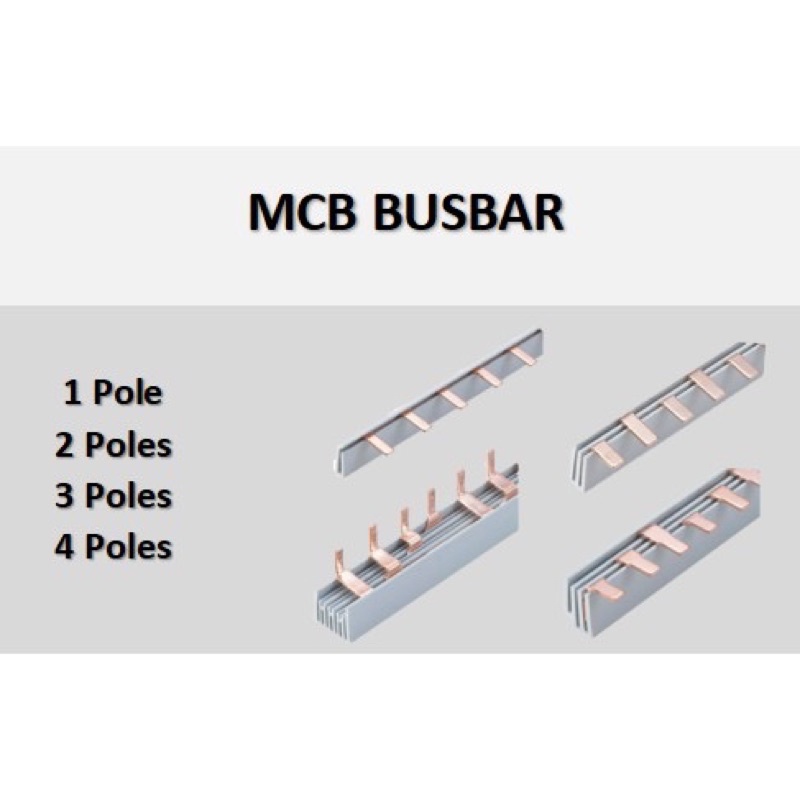 🔥READY STOCK🔥MCB Copper Busbar 1pole 2poles 3poles 4poles 1 METER 50 ...