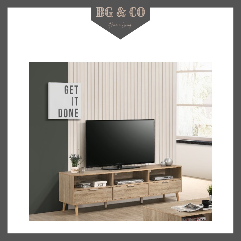 TOKO Meja TV TV Cabinet 6FT TV Rack TV Console Cabinet TV Kabinet TV ...