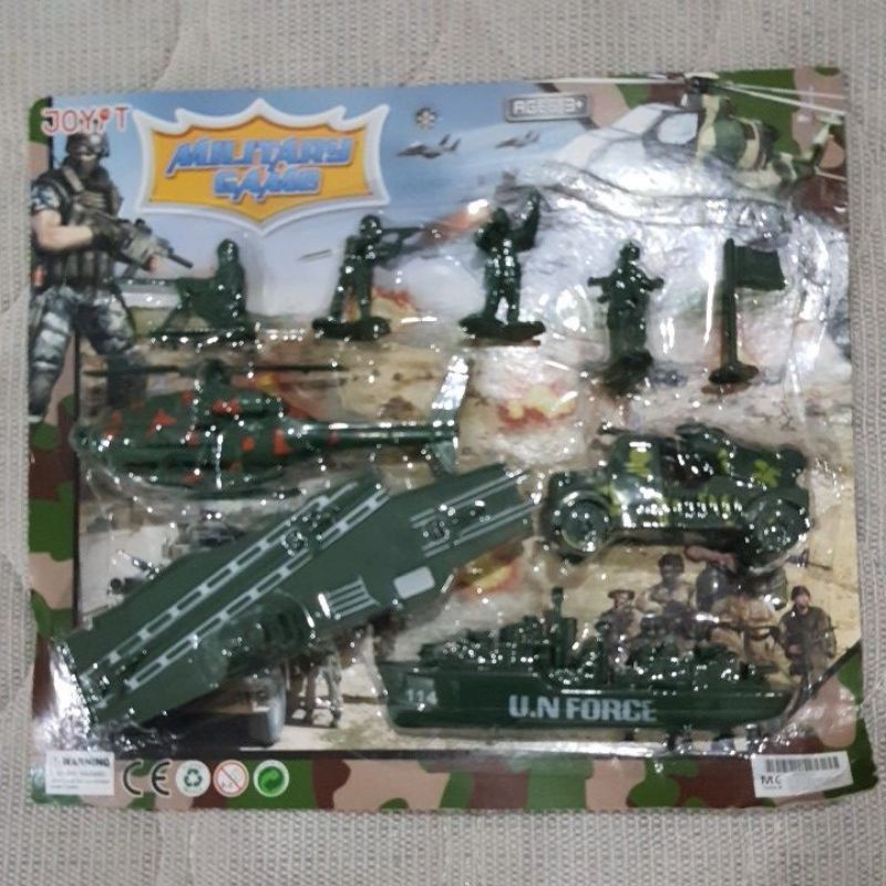 READY STOCK 100 pcs Military Playset Plastic Toy Soldiers Army Men ...