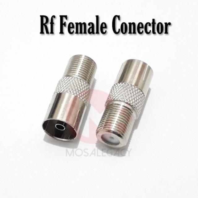 Rf Female Connector Adapter F Plug Conector | Shopee Malaysia
