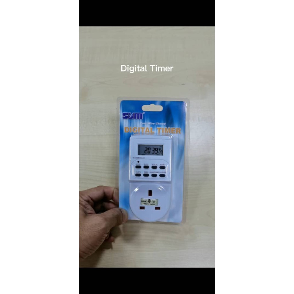 SUM 0026 13A Digital Plug In Programmable Timer Sirim Approved | Shopee ...