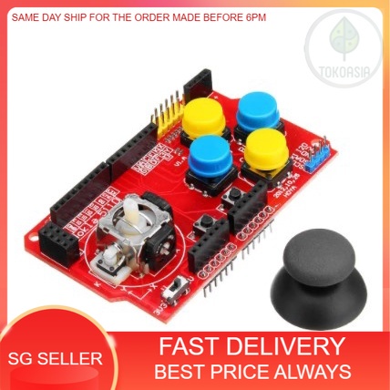 Arduino JoyStick Shield Game Expansion Board Analog Keyboard With Mouse Function | Shopee Malaysia