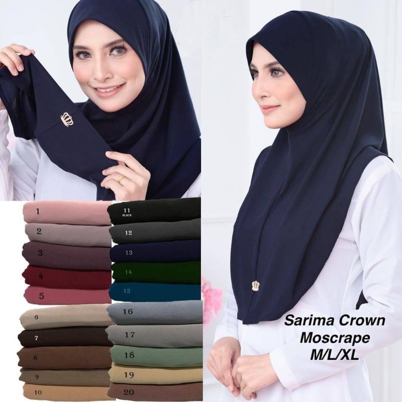 SARIMA MOSCREPE TAG CROWN (M) | Shopee Malaysia