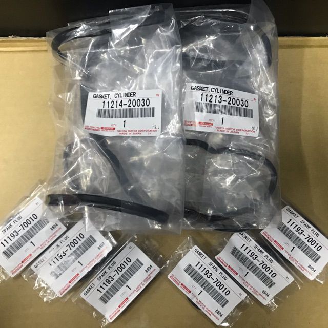 [100% ORIGINAL] VALVE COVER GASKET+PLUG SEAL TOYOTA ESTIMA MCR30 V6 ...