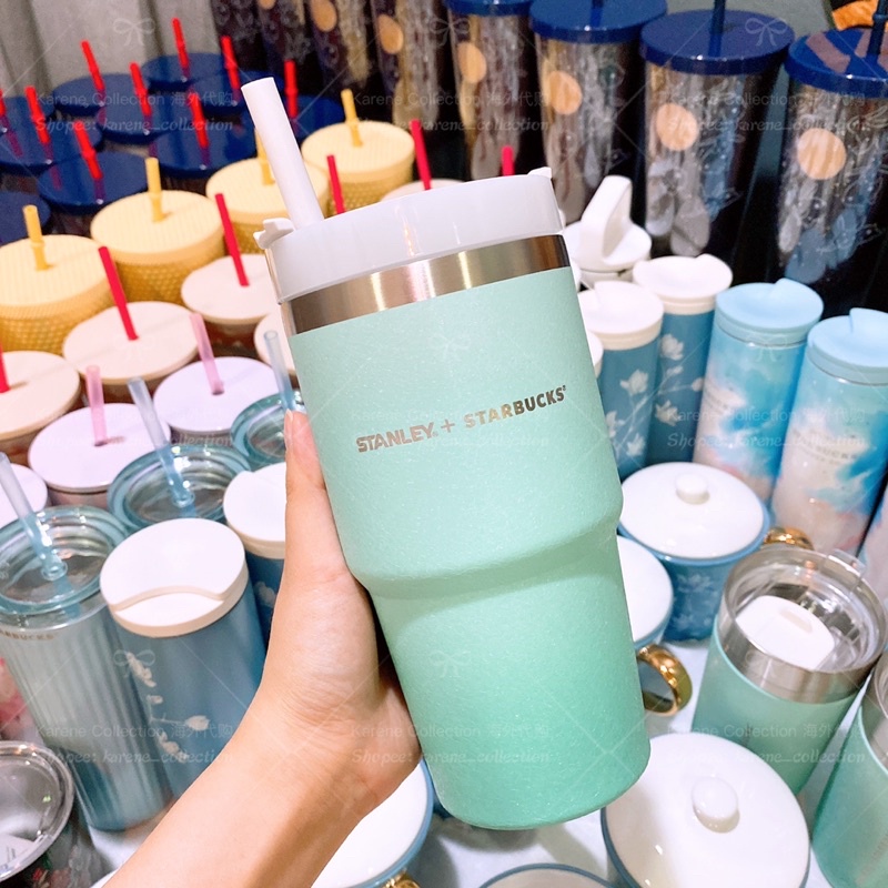 [ReadyStock]Starbucks Taiwan Summer 2021 Series Mint Green Stanley SS Cold Cup 591ml 台湾🇹🇼 ...