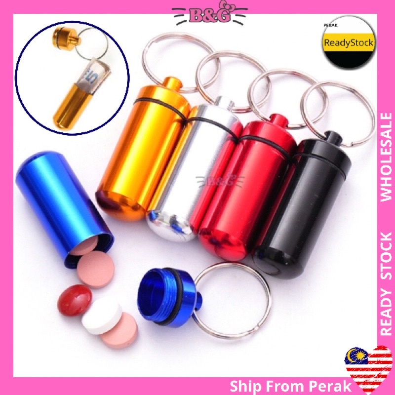 Ship24Hrs Mini Waterproof Aluminum Keychain Emergency Tablet Pill ...