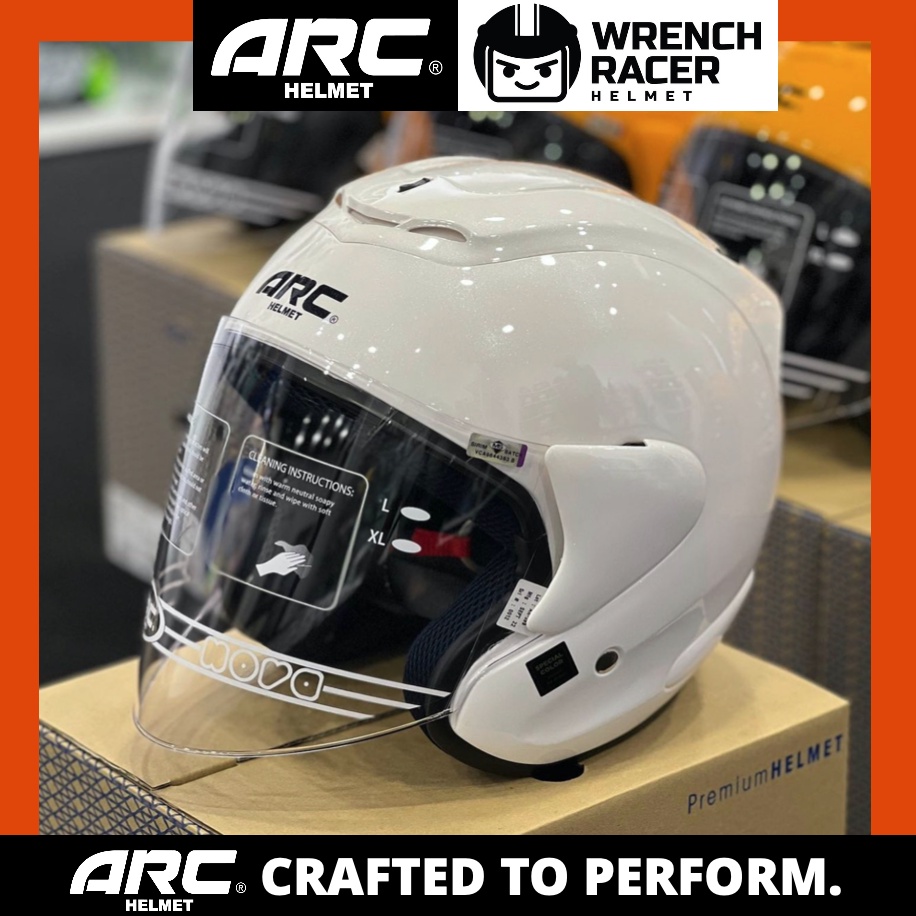 Helmet ARC Ritz ★Pastel & Modern Color V2★ - Modern Grey / Pastel Pink ...