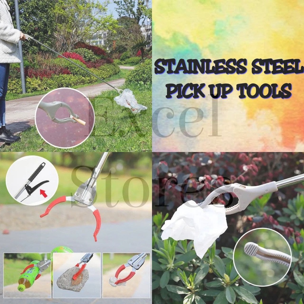 Stainless Steel Hand Picker Clip Household Cleaning Tools / Penyepit ...