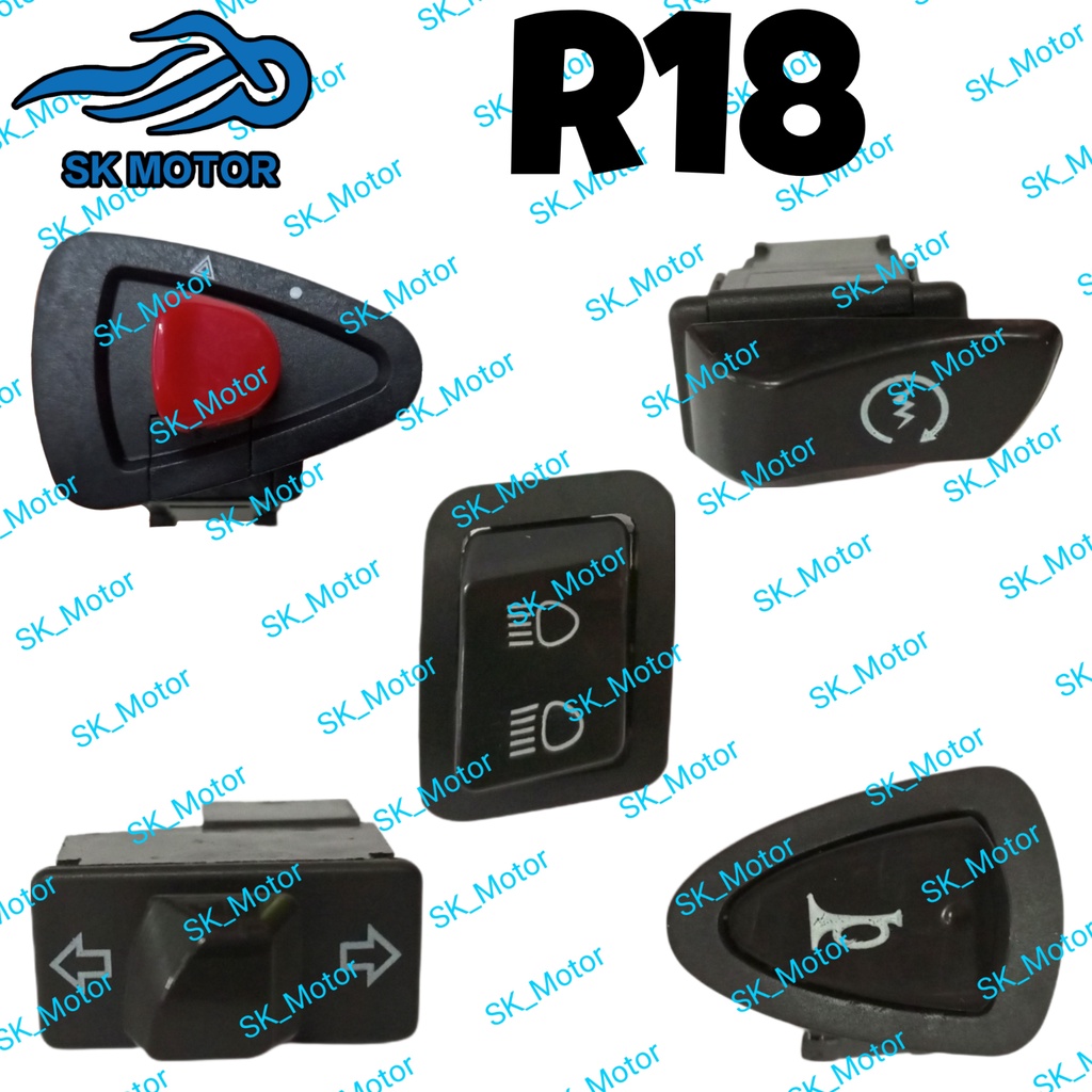 Benelli R18i R18 Button Starter Horn Hi Low Double Signal Warning ...