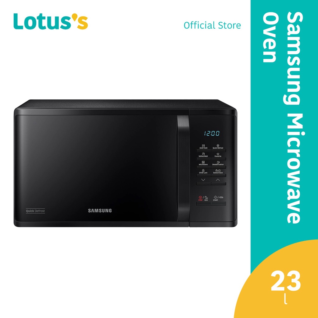 Samsung MS23K3513AK Solo Microwave Oven with Ceramic Enamel Cavity 23L ...