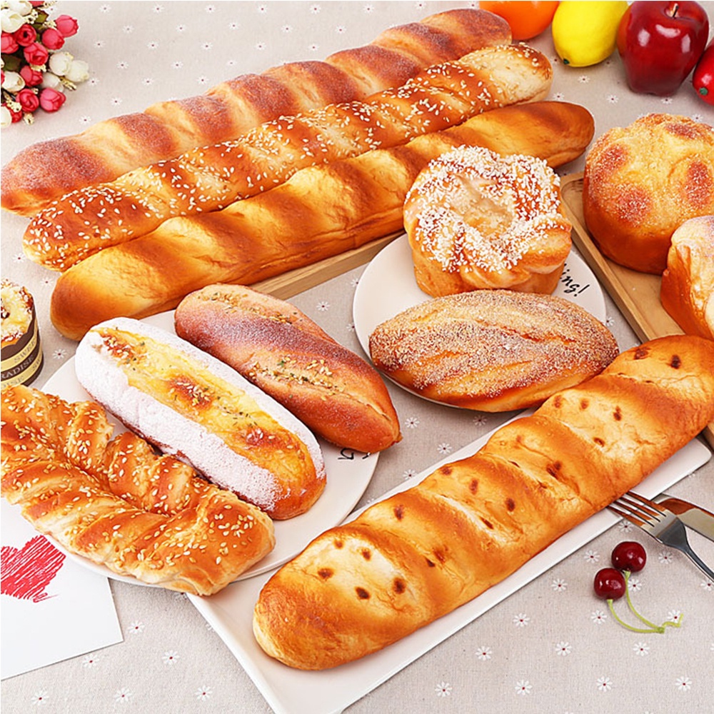 Artificial Fake Bread Ornaments Cake Bakery Craft Kids Kitchen Toy ...