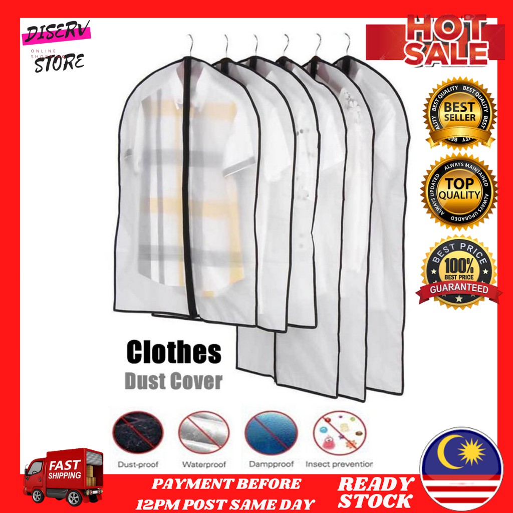 Garment Protector Clothes Dust Cover Household Transparent Coat Suit ...